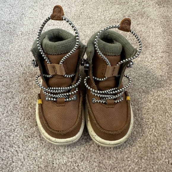 Hey Dude | Shoes | Hey Dude Kids Boots In Brown And Olive | Poshmark